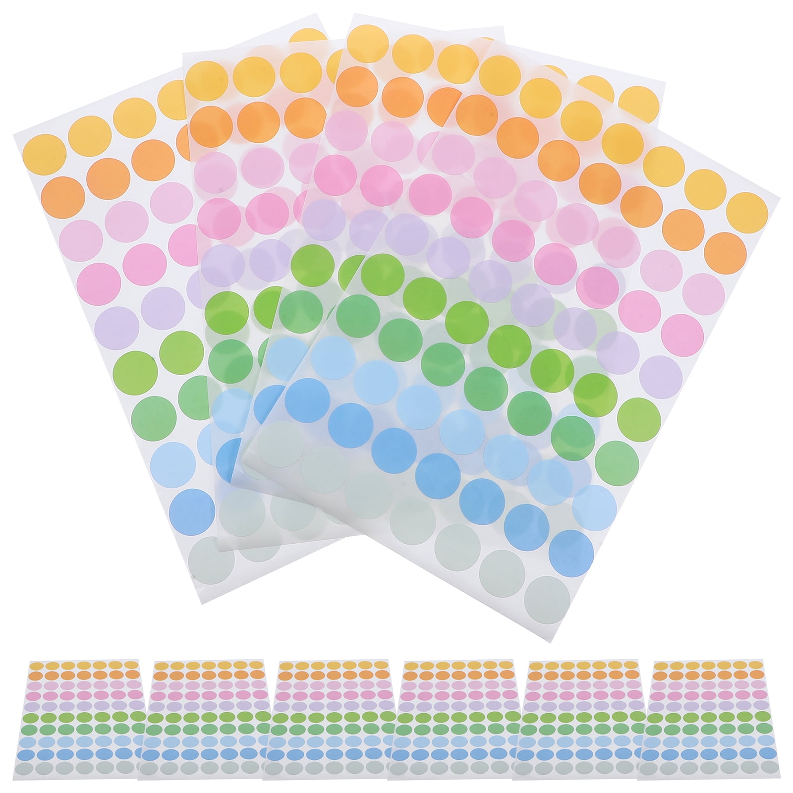50 Sheets Adhesive Dot Label Blank Sticker Number Stickers Office ...