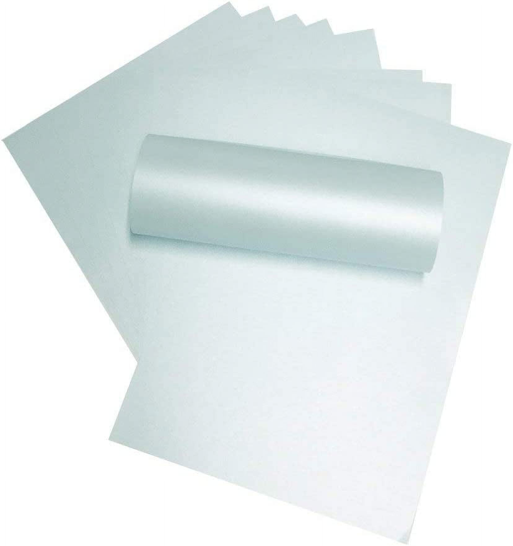 50 Sheets Baby Blue Pearlescent Shimmer Double Sided A4 Decorative Card ...