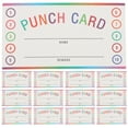 50 Sheets Behavior Punch Cards Reward Punch Cards Behavior Incentive ...