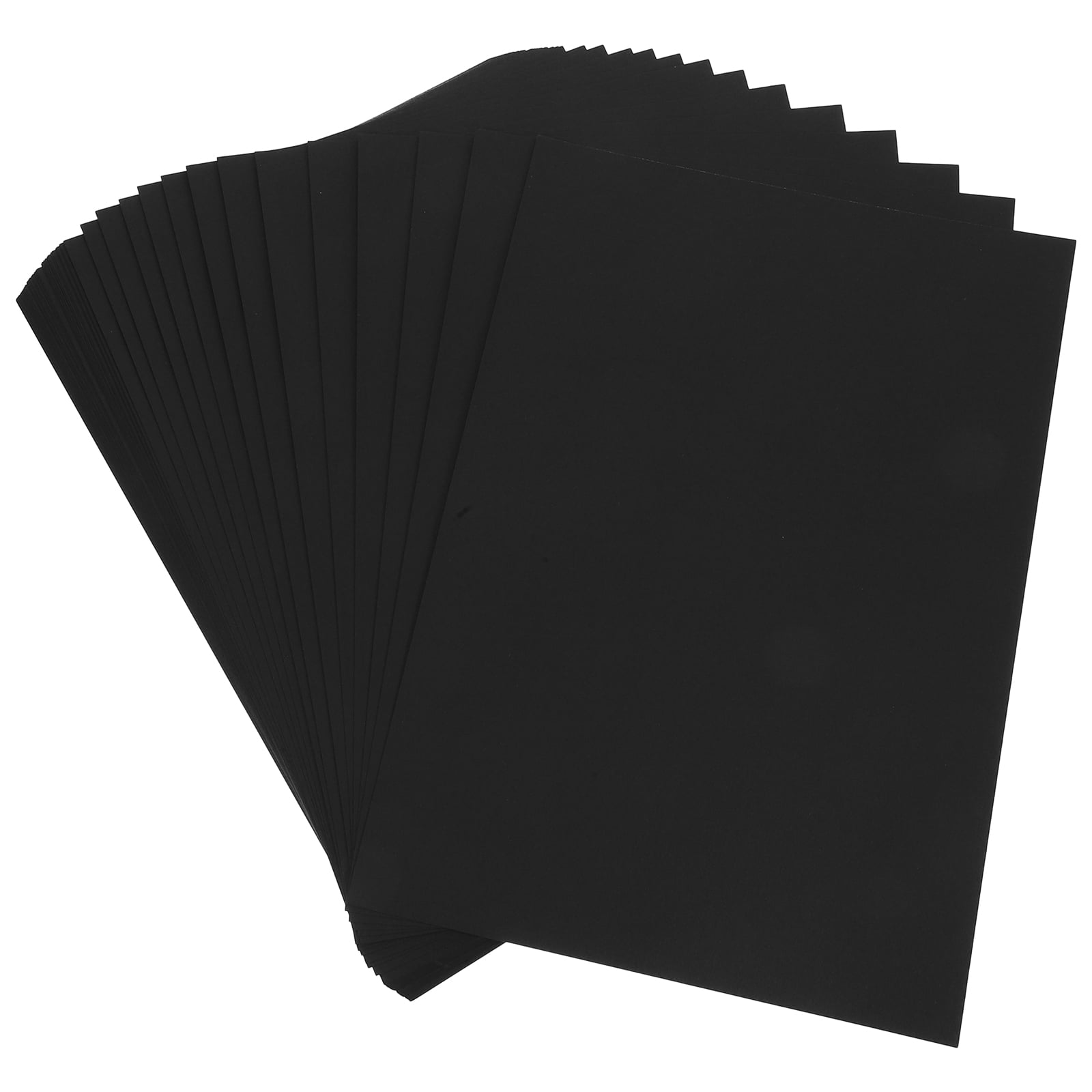 50 Sheets Black Cardstock Paper Heavy Weight Cover Stock Craft For Art ...