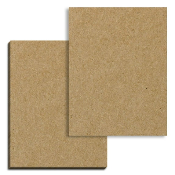 50 Sheets, Brown Kraft Cardstock, MDA05 200 GSM (75 lb. Cover), 8.5 x ...