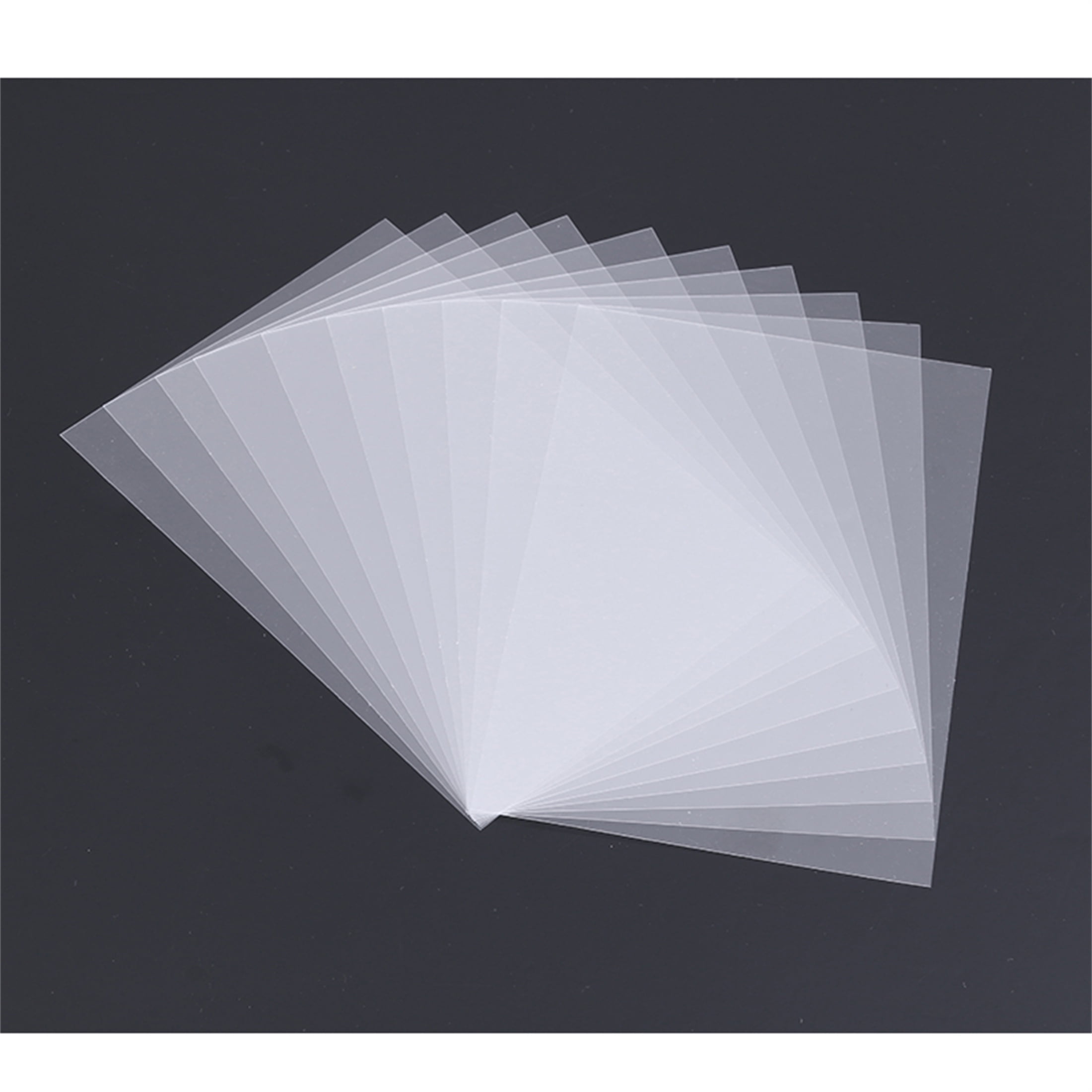 50 Sheets Clear Plastic Window Sheets for Diy Shaker Cards Making and ...