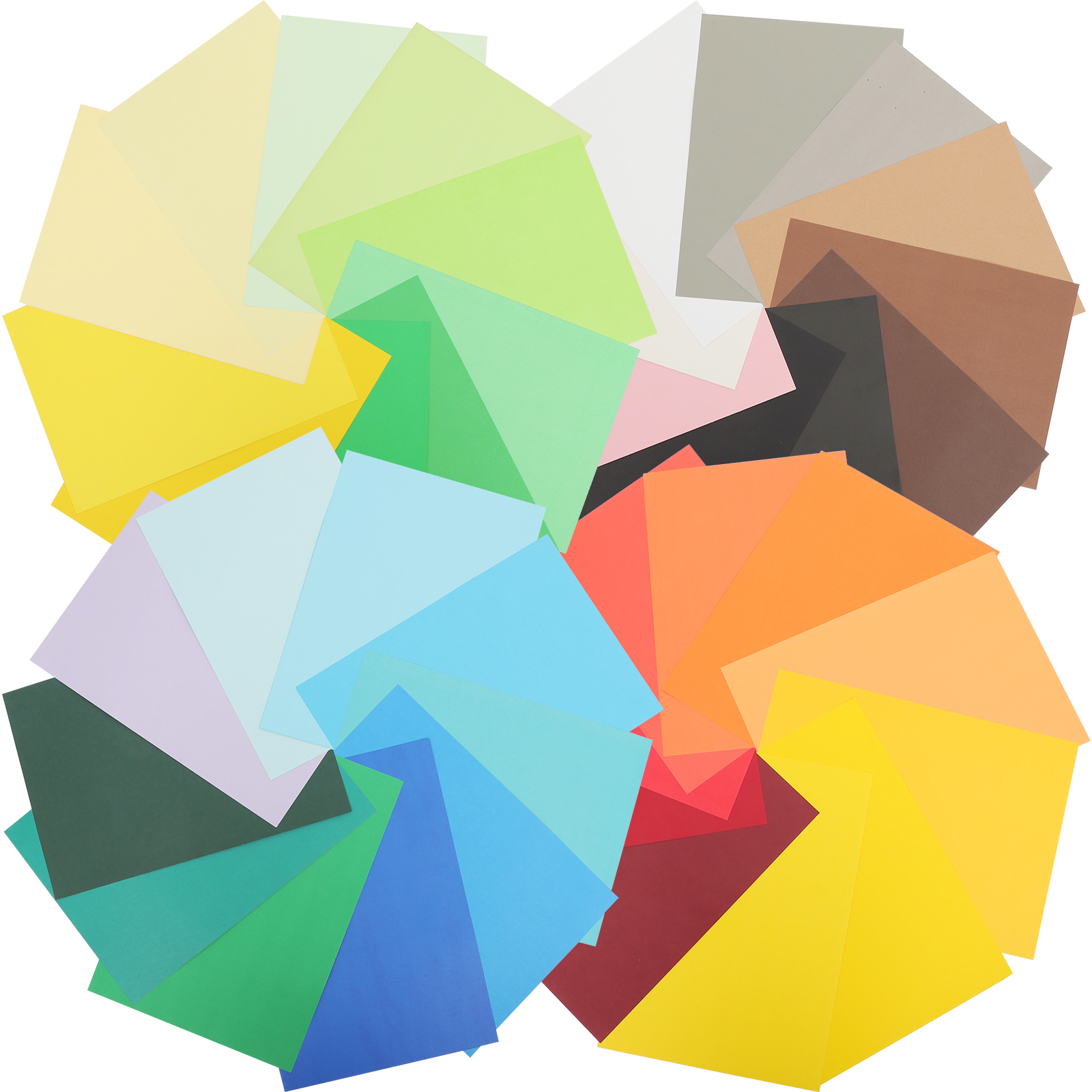 50 Sheets Color Cardboard DIY Colored Paper Art Origami Kid Supplies ...
