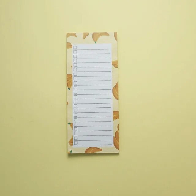 50 Sheets Fridge Memo Pads Magnetic Notepads Cute Sticky Planner To Do List Grocery Shopping ...