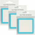 50 Sheets Glitter Sticky Notes, Clear Post It Notes Pastel, Cute Self ...