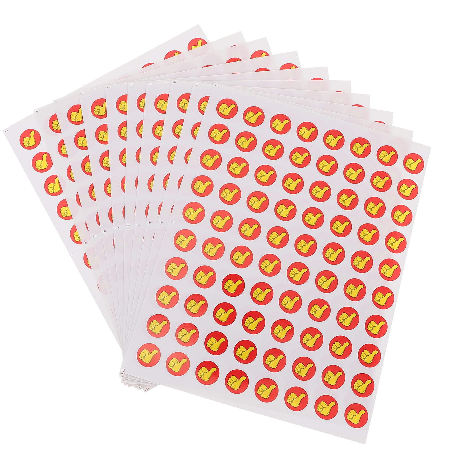 50 Sheets Kid Thumb Pattern Sticker Award Stickers Delicate Kids Reward ...