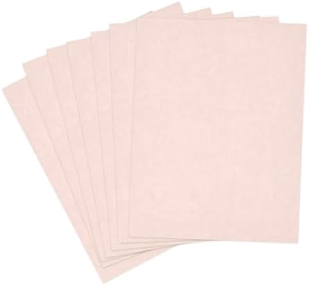 50 Sheets Pink Parchment Cardstock Paper 8.5 x 11, 65lb Cover (180 GSM ...