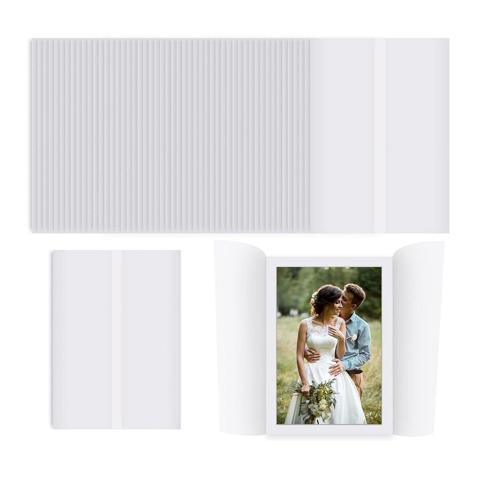 50 Sheets Pre-Folded Vellum Jackets for 5X7 Invitations,Vellum Wraps ...
