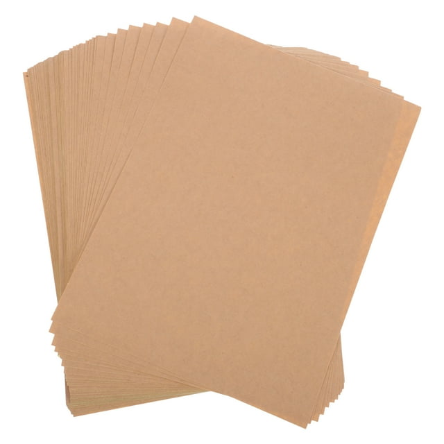 50 Sheets Printable A4 Brown Kraft Paper Sticker Labels For Home And