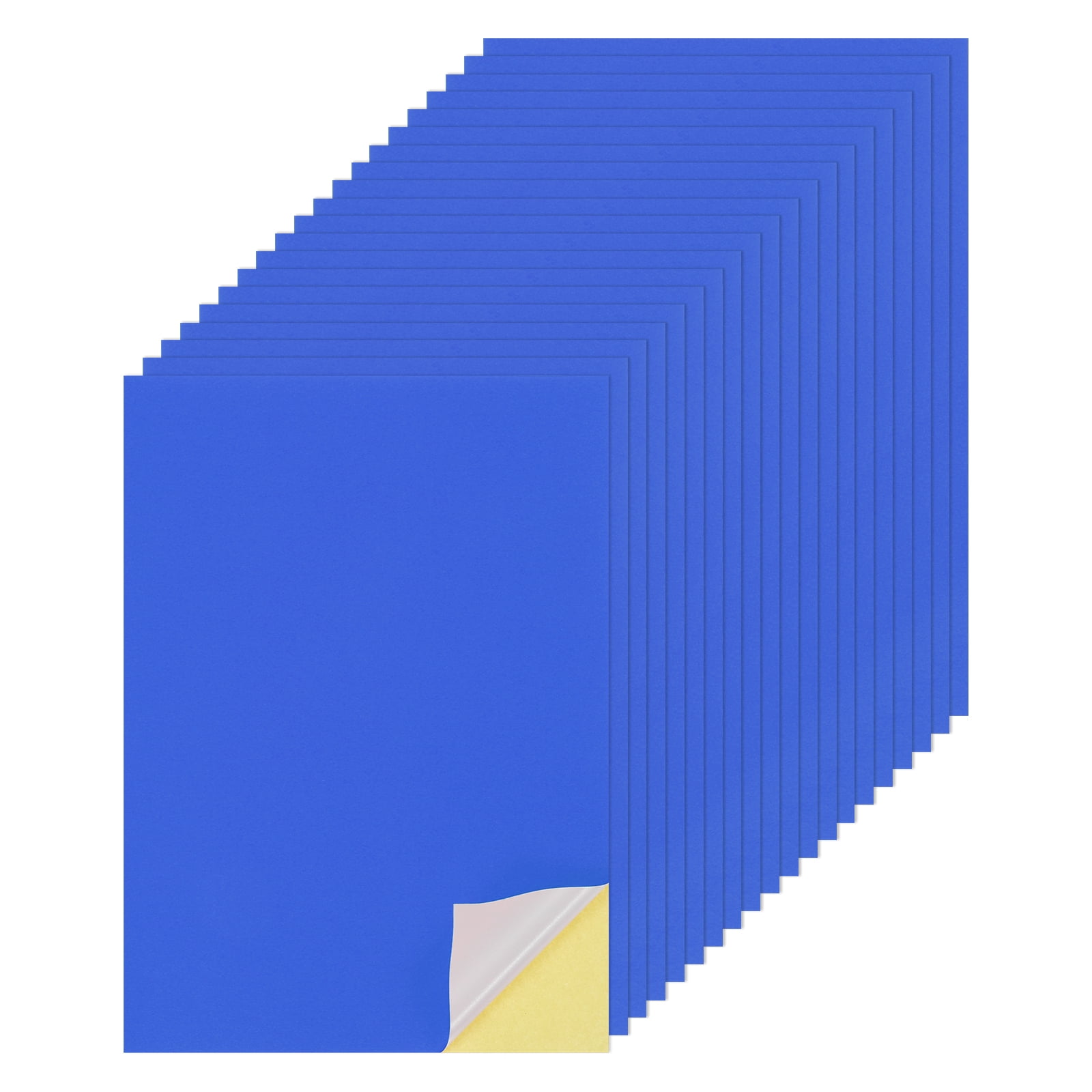 Uxcell 50 Sheets 7.87" x 11.81" Colored Sticker Paper Printable 250gsm ...