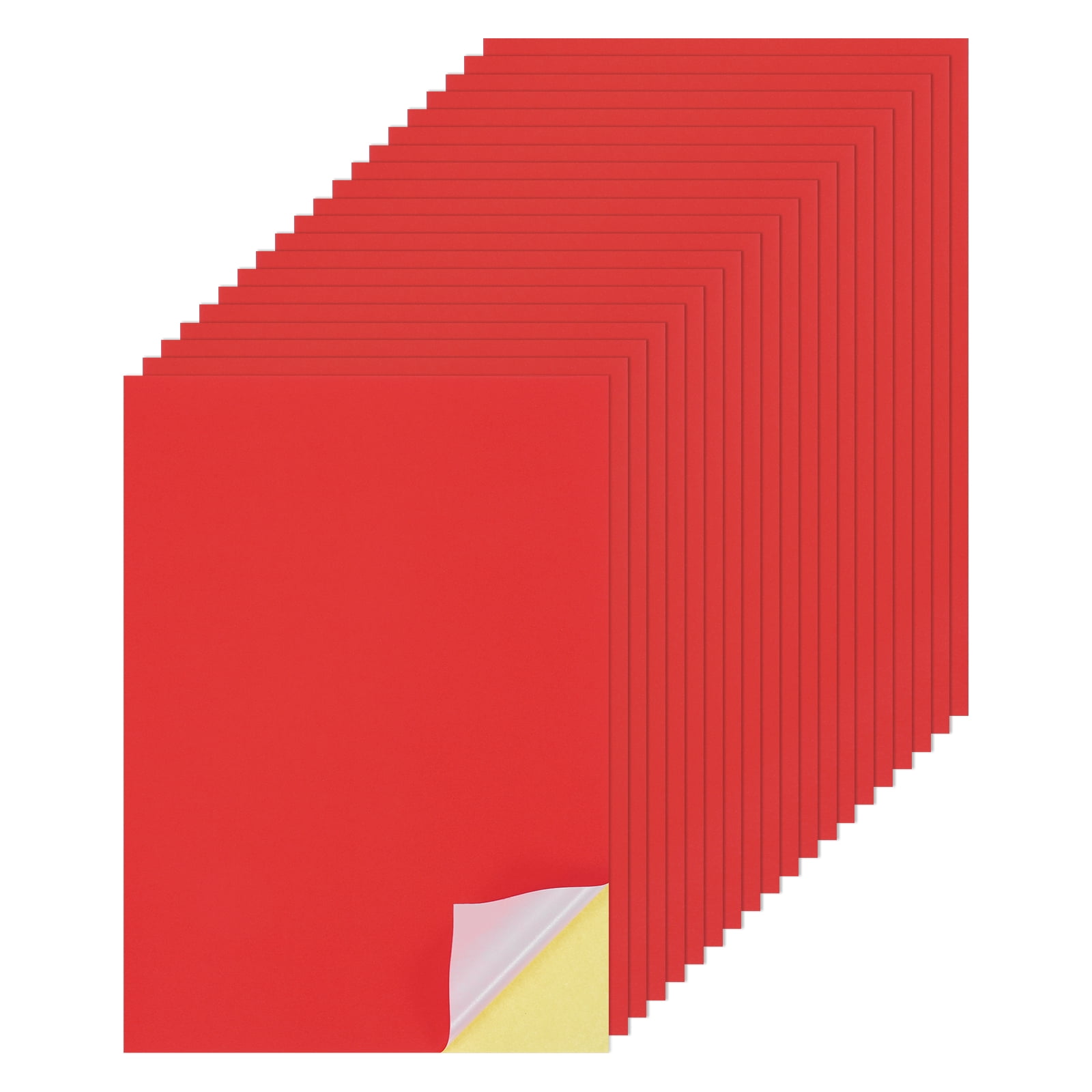 50 Sheets Printable Sticker Cardstock Paper, 8"x12" A4 Self Adhesive ...