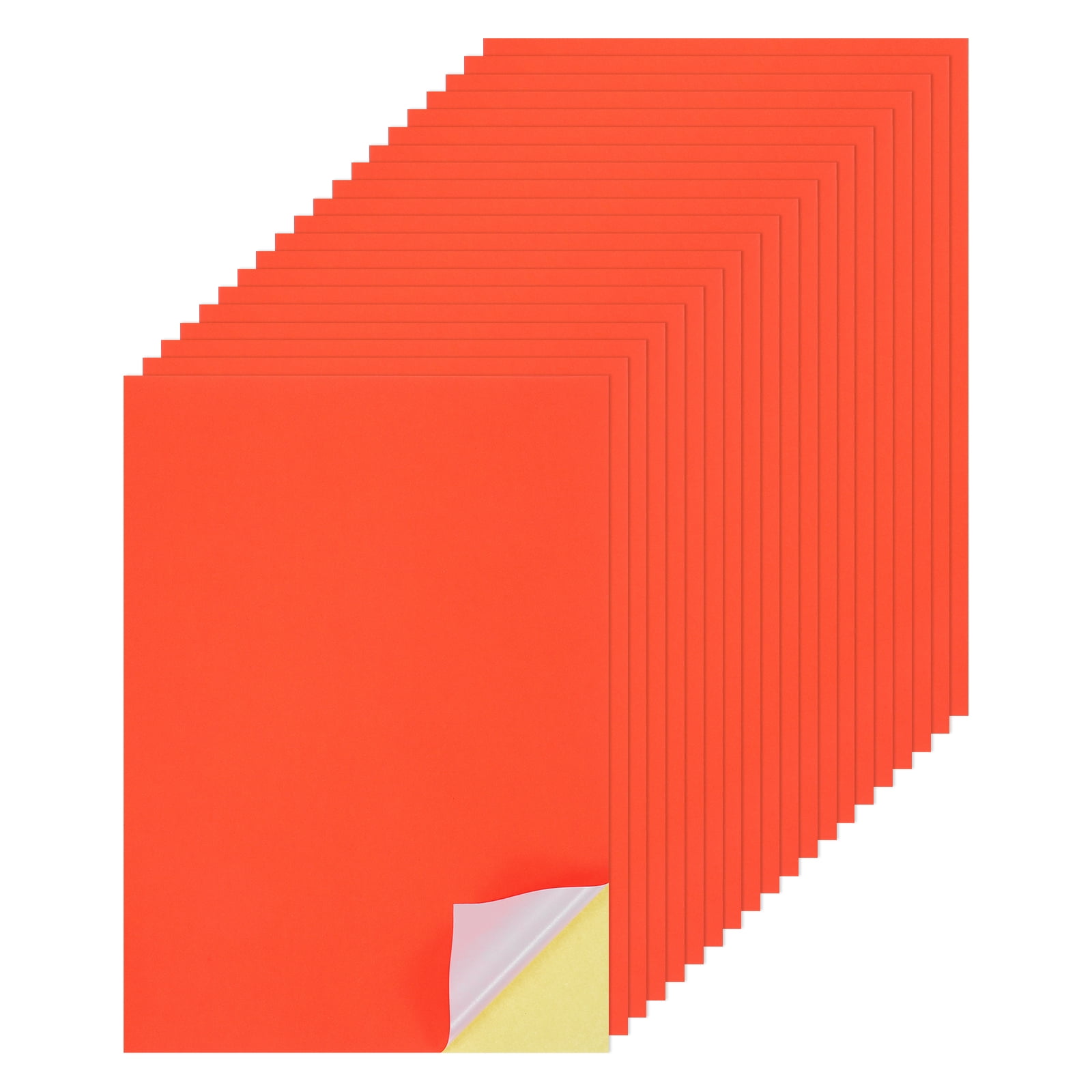 50 Sheets Printable Sticker Cardstock Paper, 8"x12" A4 Self Adhesive ...