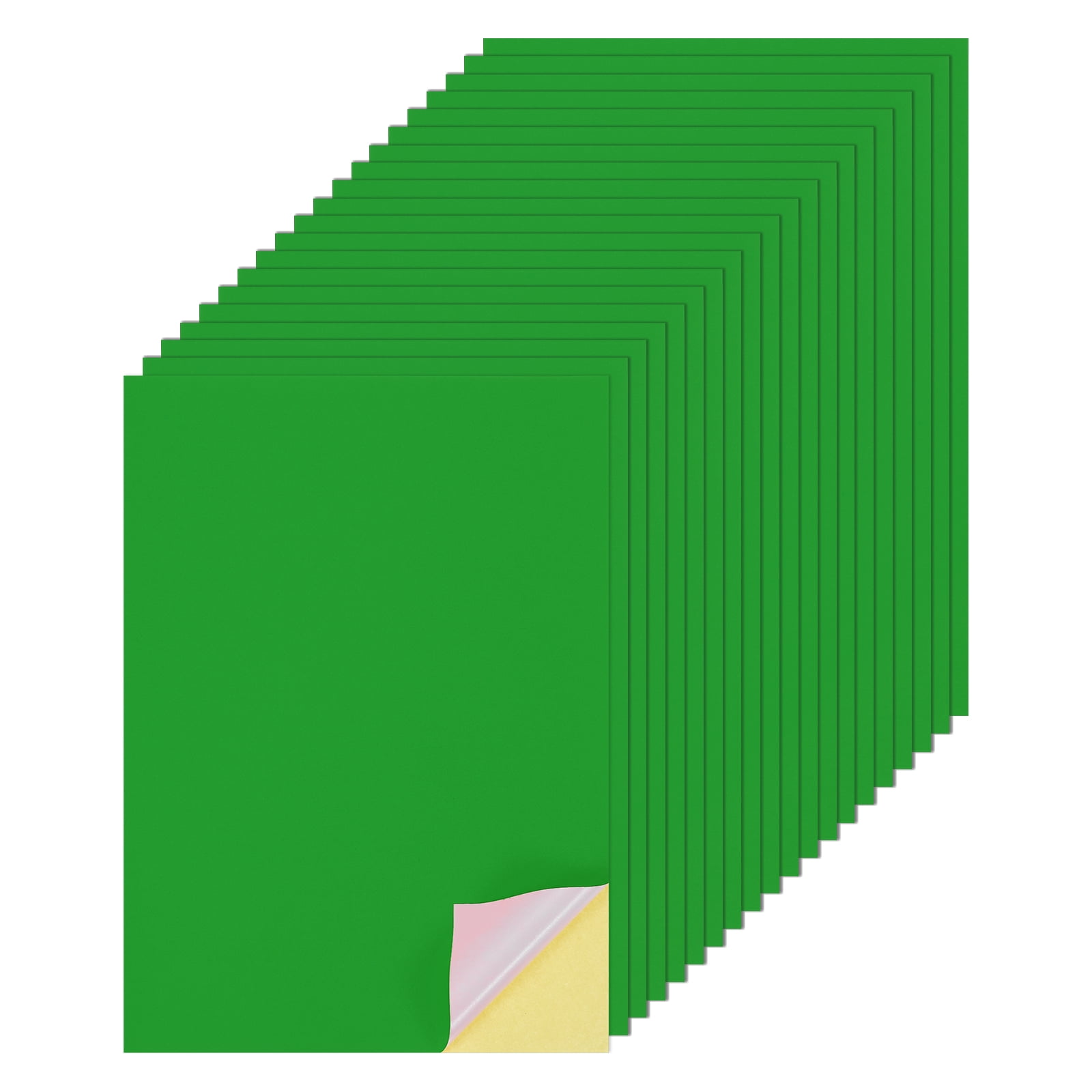 50 Sheets Printable Sticker Cardstock Paper, 8"x12" A4 Self Adhesive ...