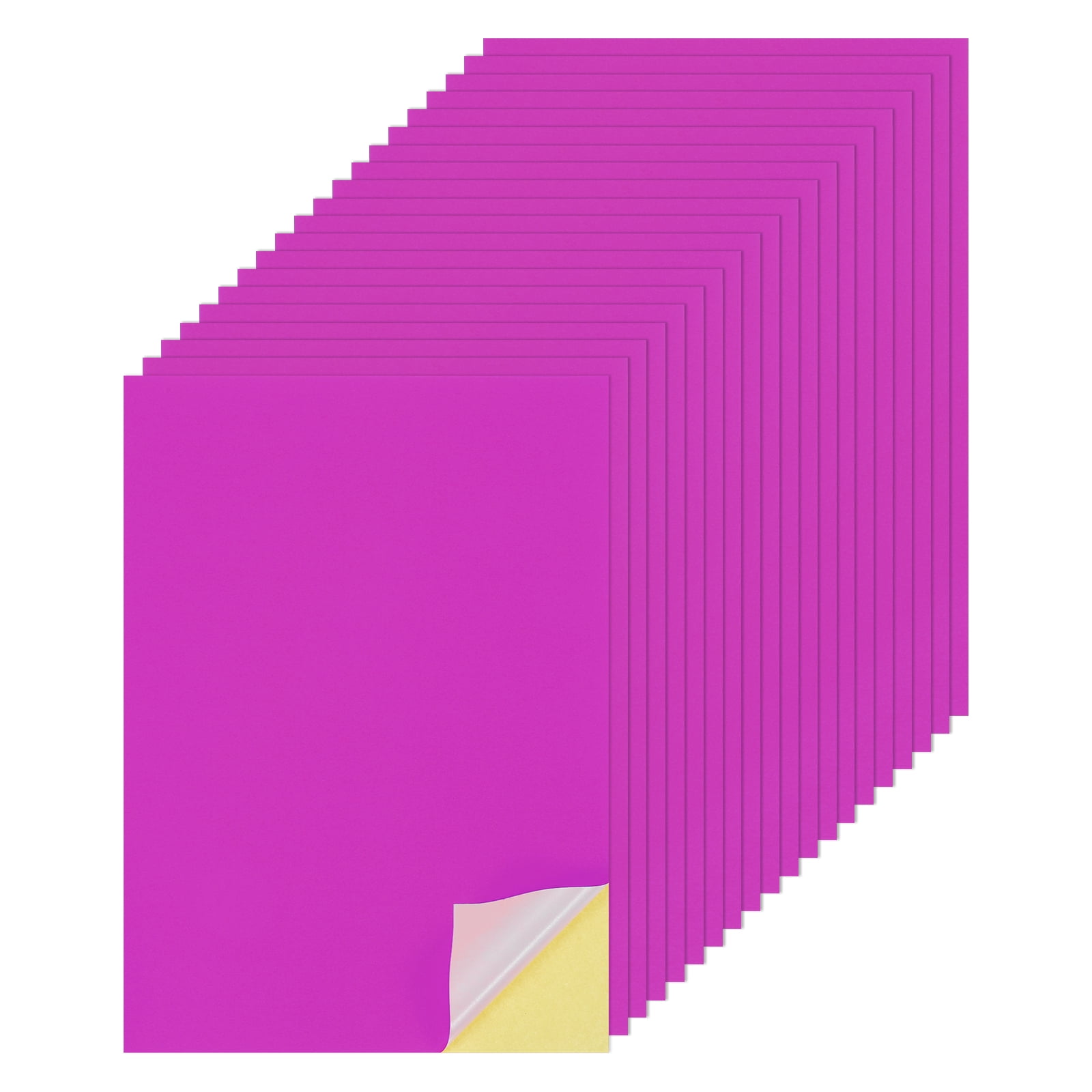 50 Sheets Printable Sticker Cardstock Paper, 8"x12" A4 Self Adhesive ...