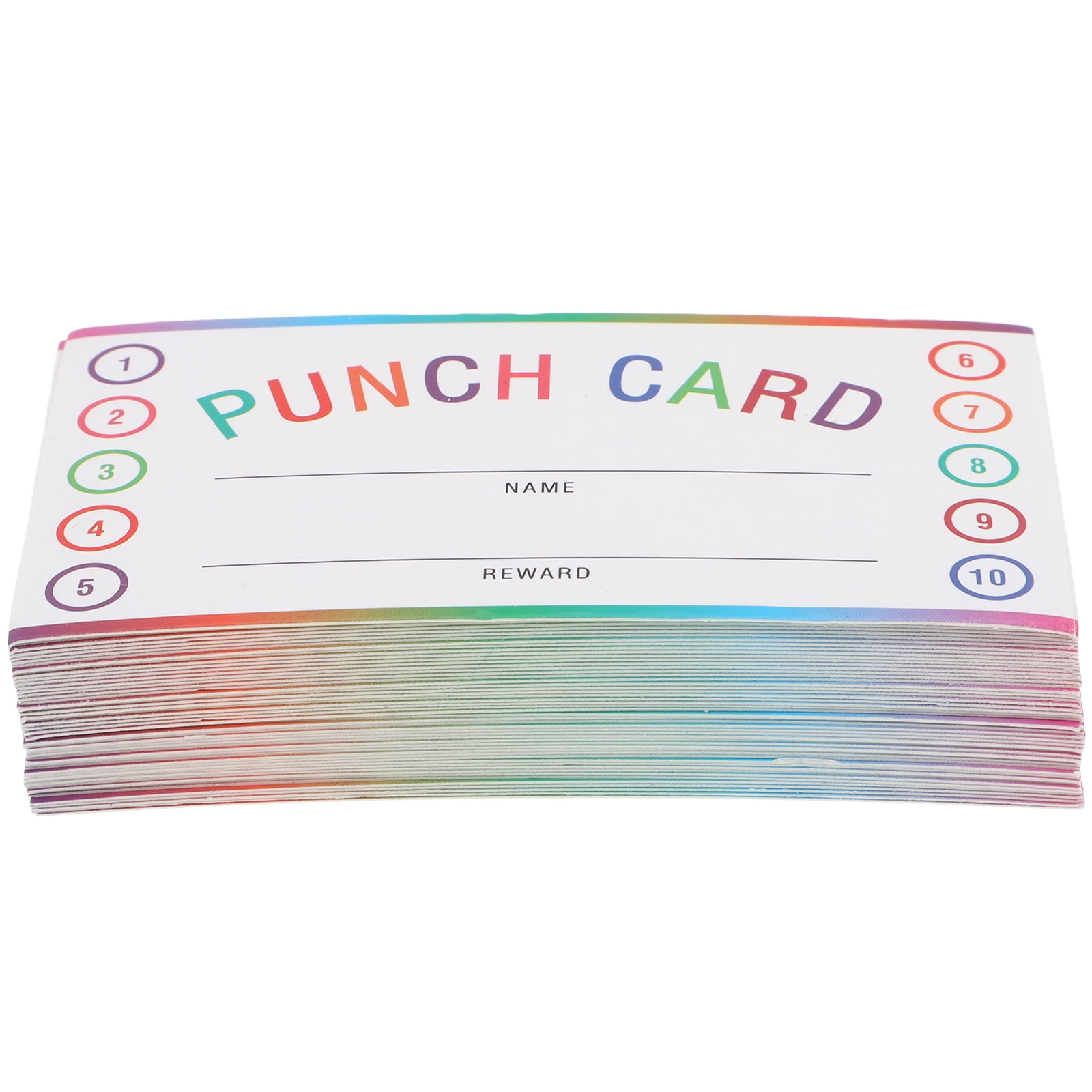 50 Sheets Reward Punch Cards Reward Incentive Card For Teacher Behavior ...