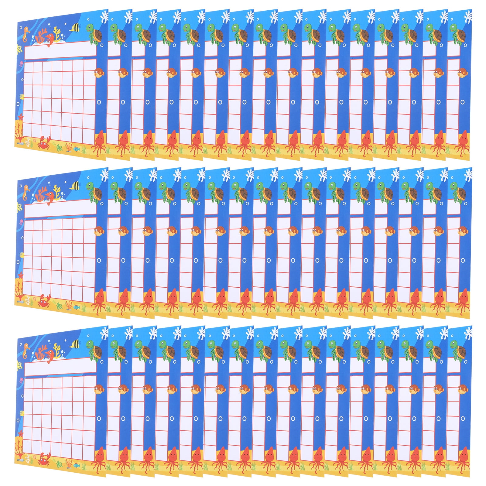 50 Sheets Classroom Incentives Star Chart for Kids Behavior Clip ...