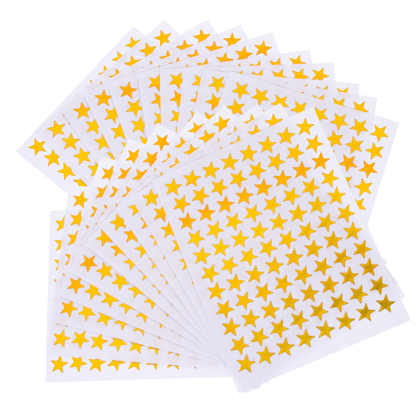 50 Sheets Star Stickers Kids School Supplies Nail for Art Child Golden ...