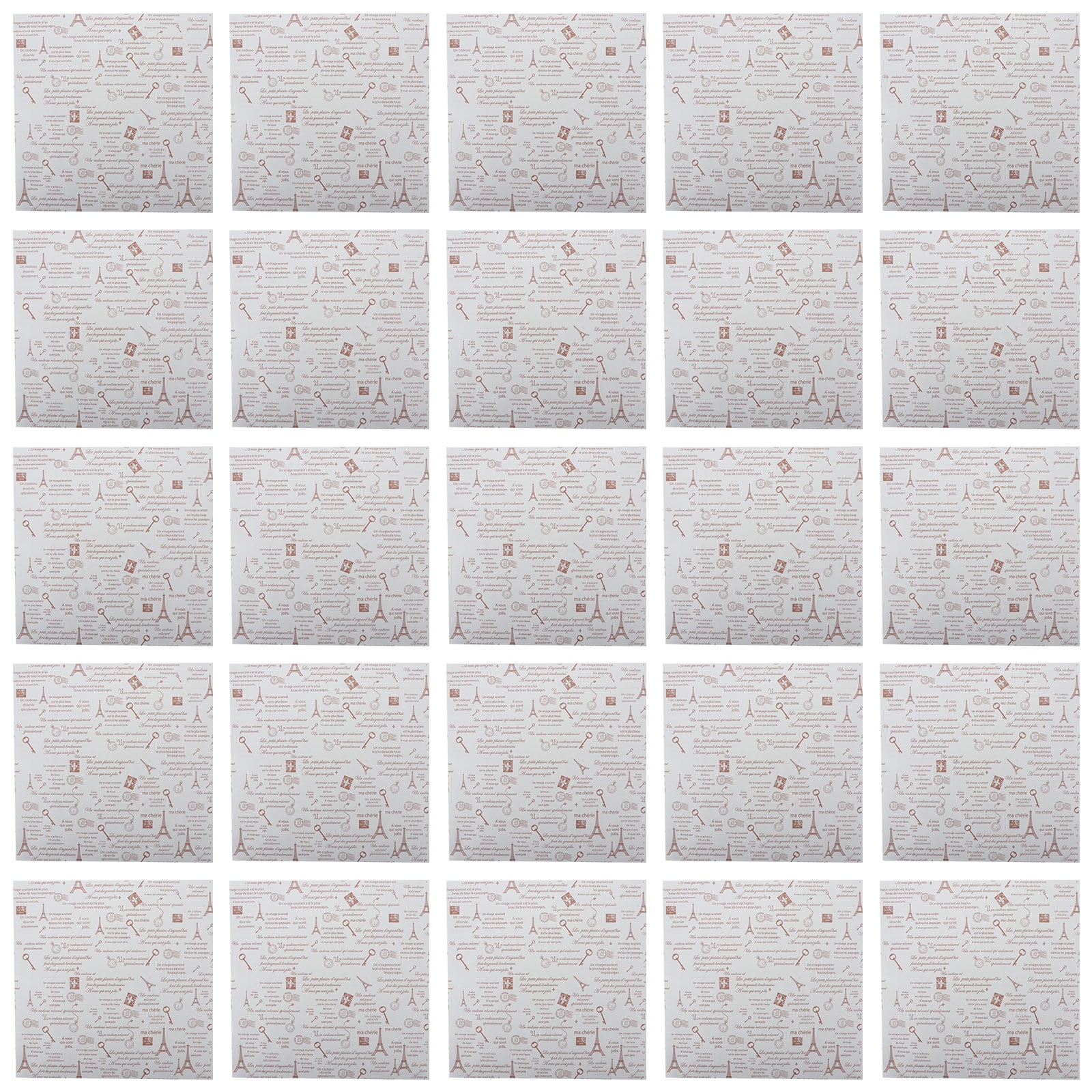 50 Sheets Vintage Craft Paper Beautiful Baking Paper Grease-proof ...