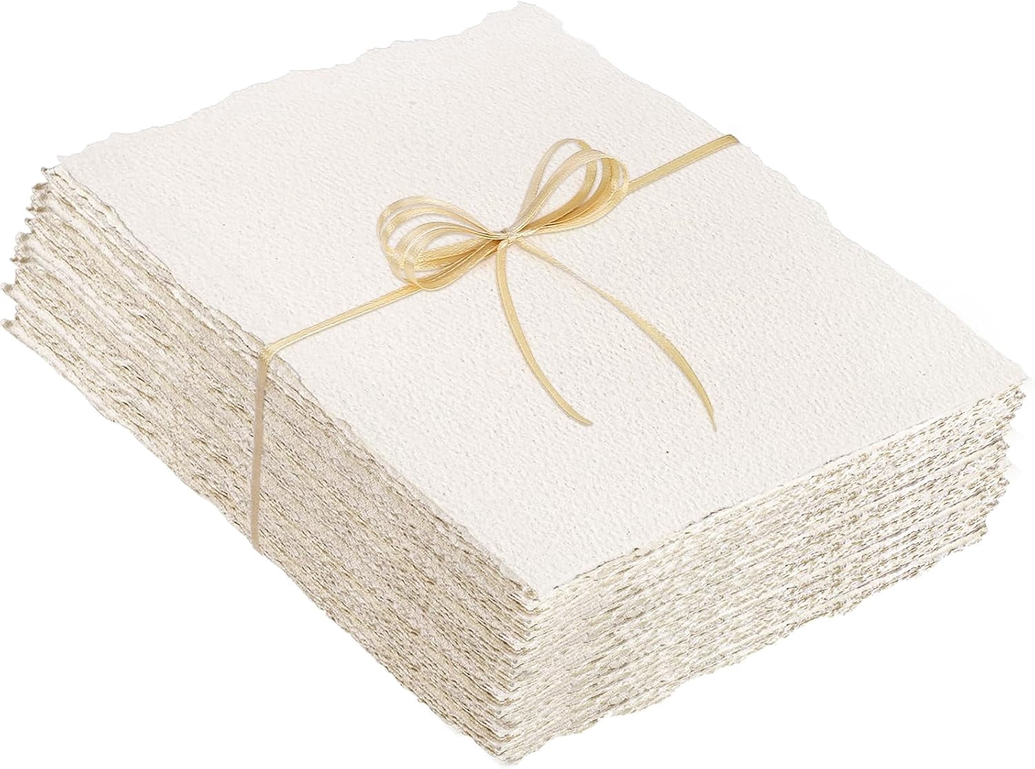 50 Sheets Watercolor Paper 7 x 10, 300 GSM Deckled Edge Paper Rough ...