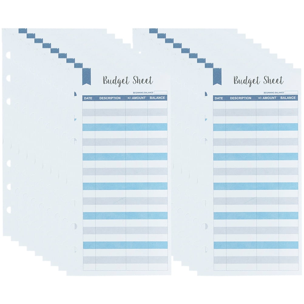 TABLZONE Multi Budget Planner Insert Paper Cash Budget Sheets for ...