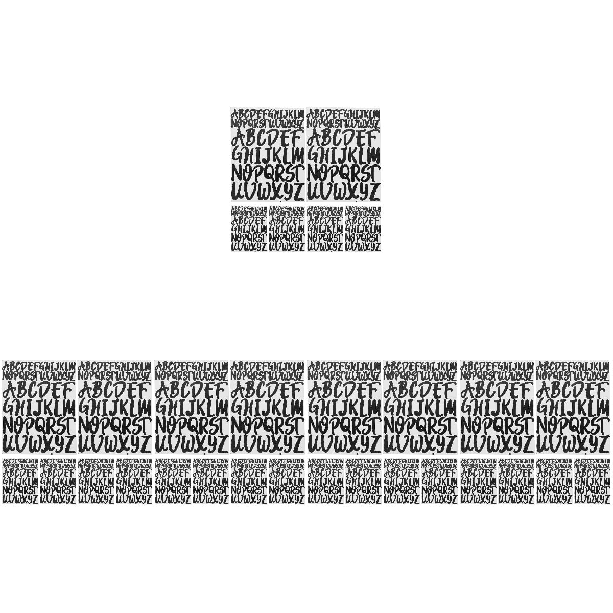 50 Sheets of Multi-purpose Letters Stickers Letter Alphabet Stickers ...