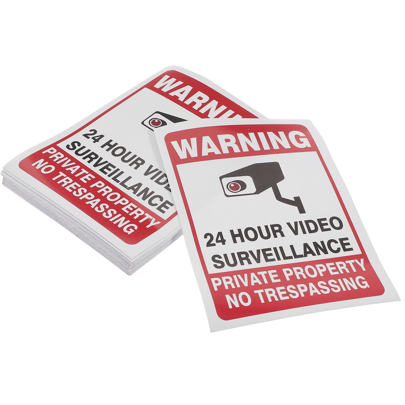 50 Sheets of Outdoor Wall Sticker Passers-by Reminding Sign Sticker ...