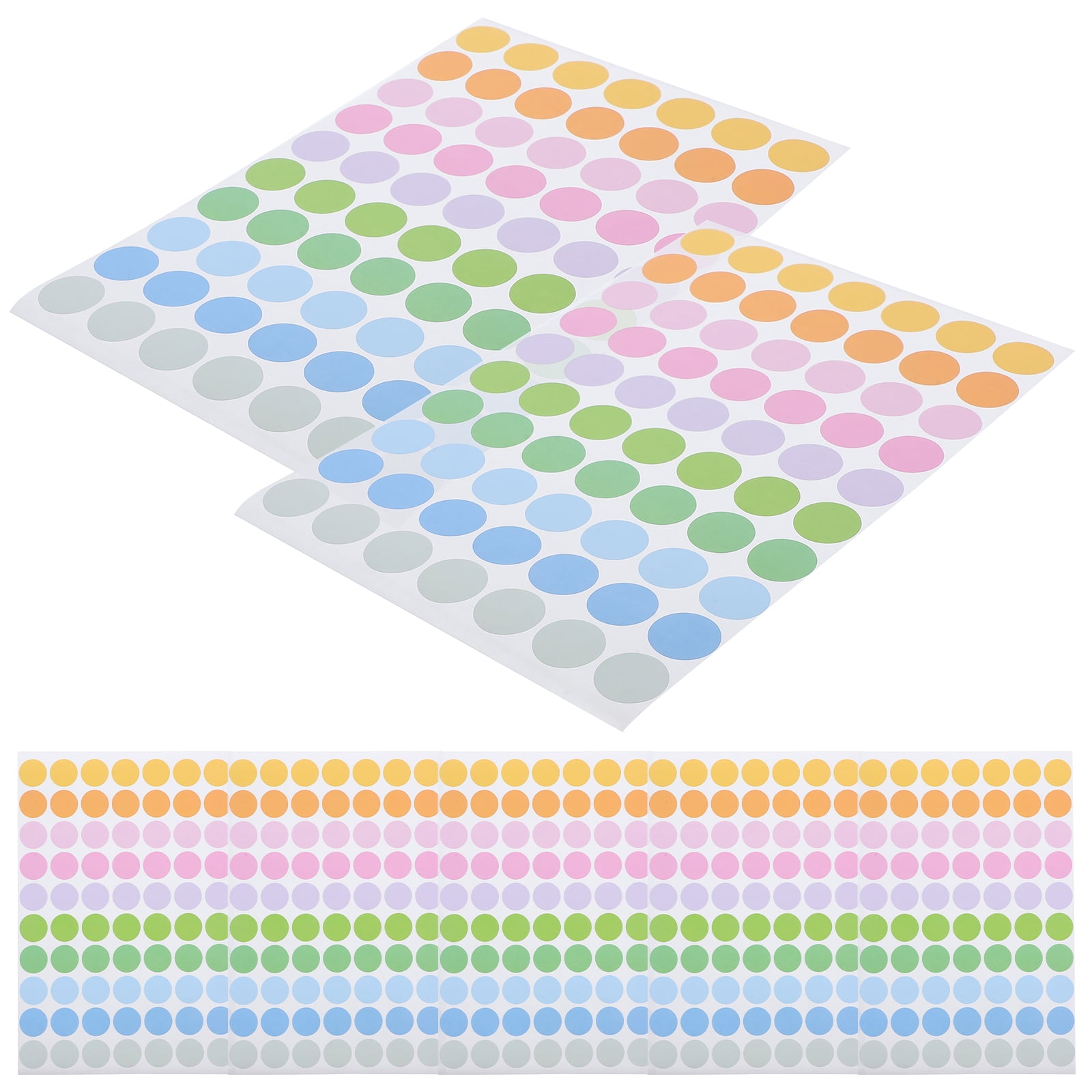 Raindrops Adhesive Circle Coding Labels Multi-Colored 50 Sheets 0.75In ...