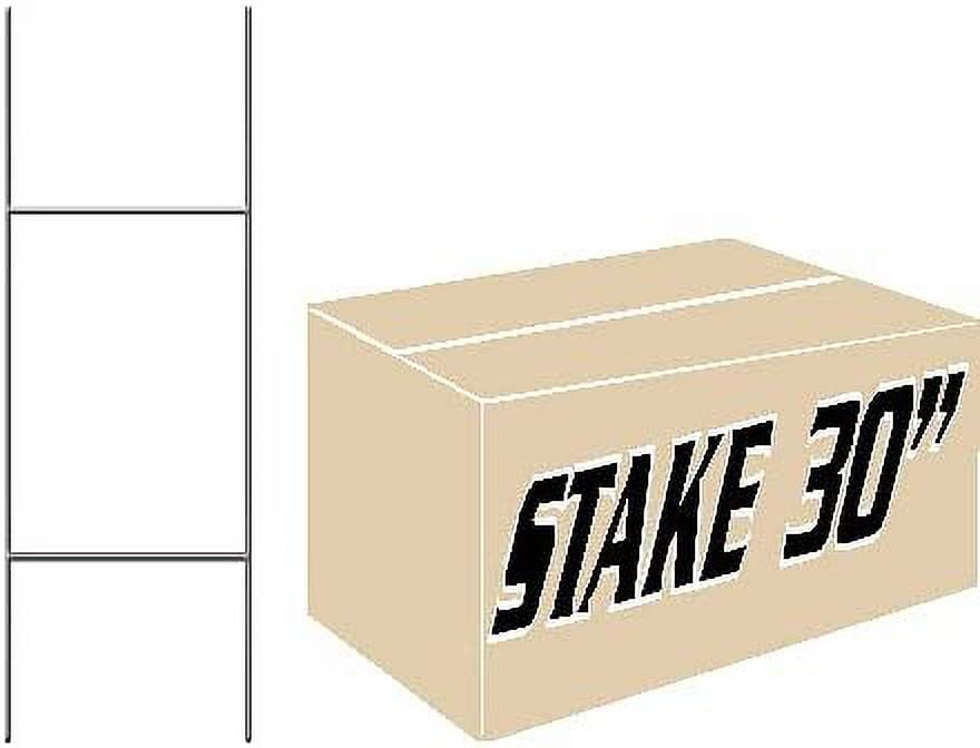 50 Signs Stake 30'', Double H-Frame 30x10 Inch, 50 Pieces Signs Stake ...