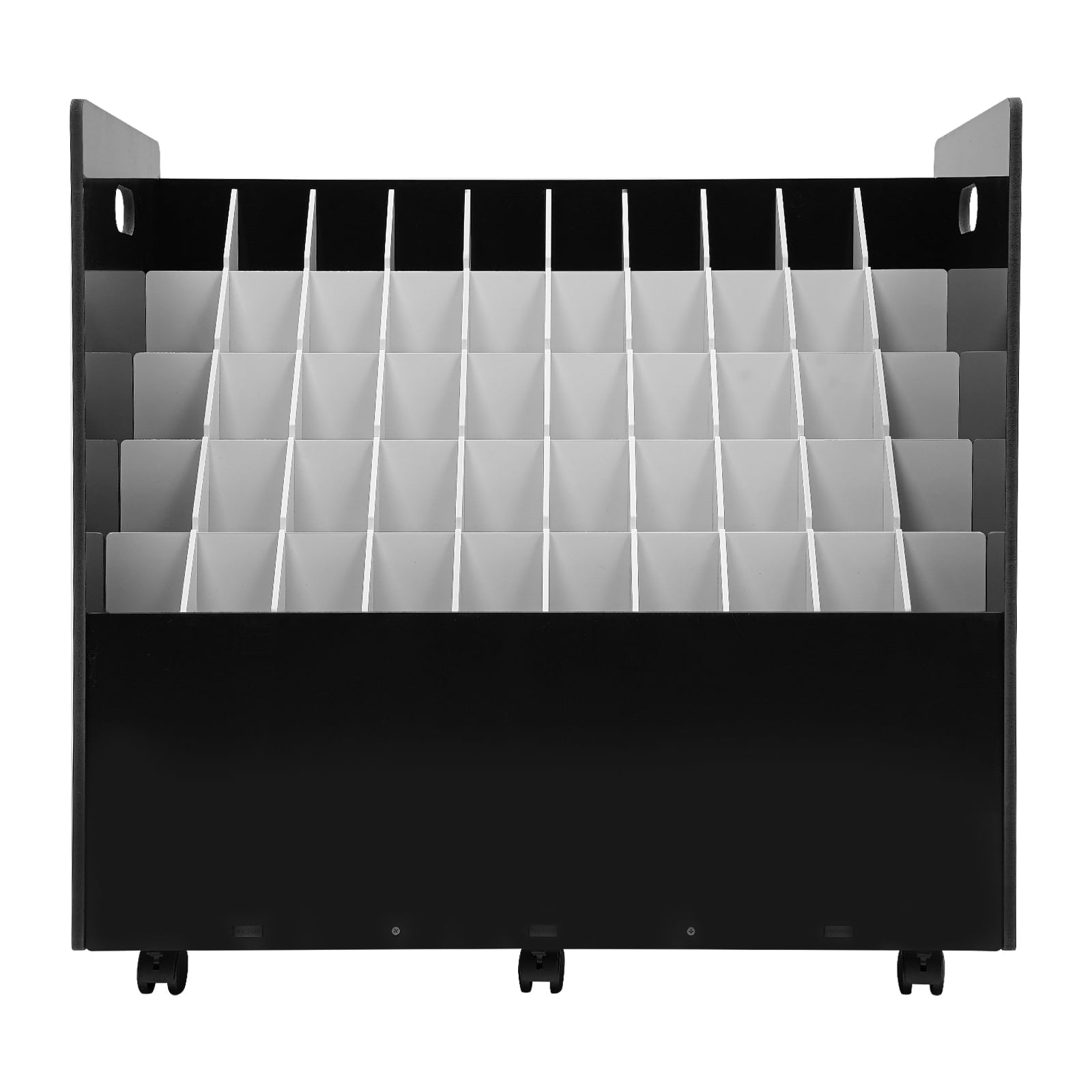 50 Slot Blueprint Storage Rack Cart, Blue Print Storage Organizer with ...