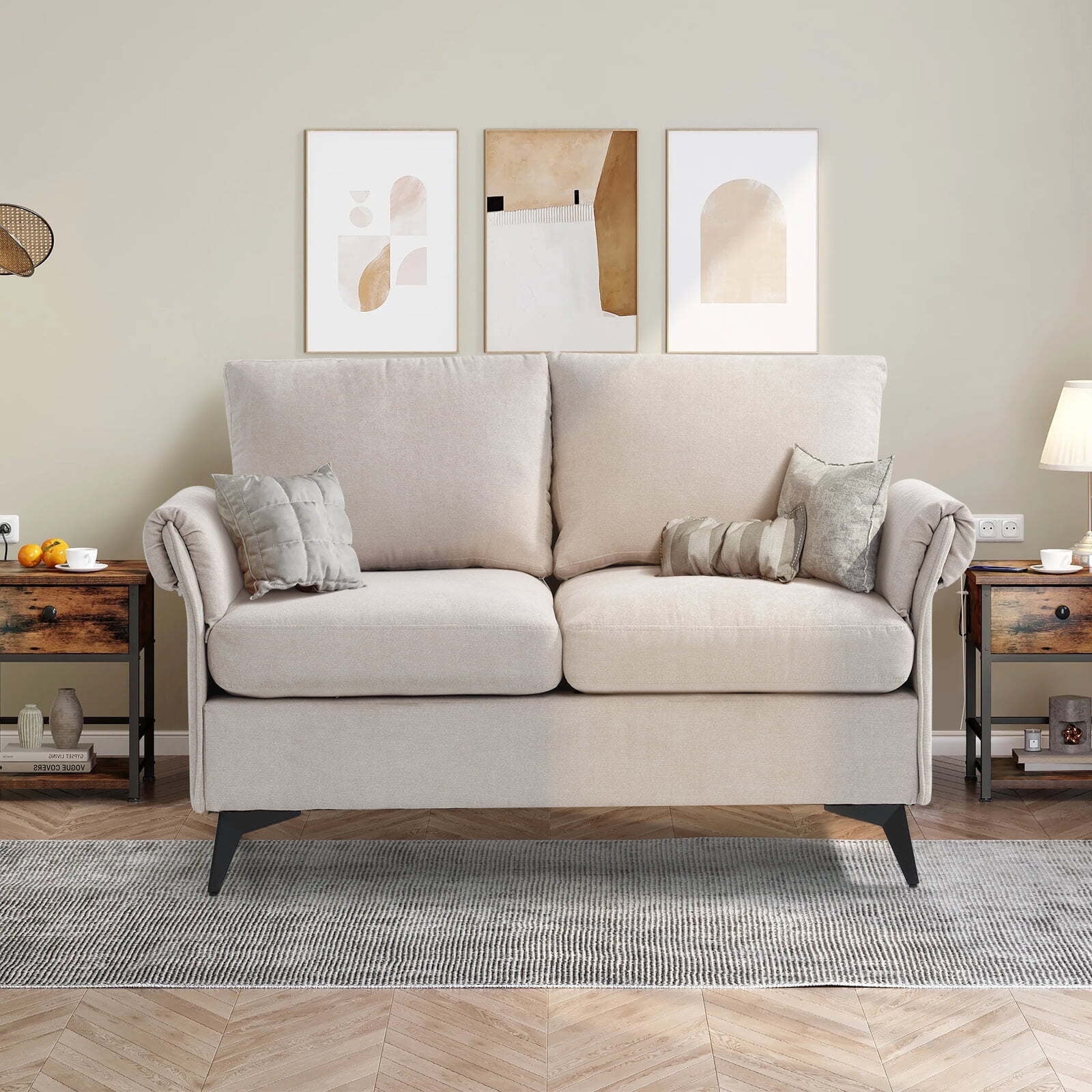 50" Small Couches for Small Spaces, Modern Sofa Loveseat for Living ...