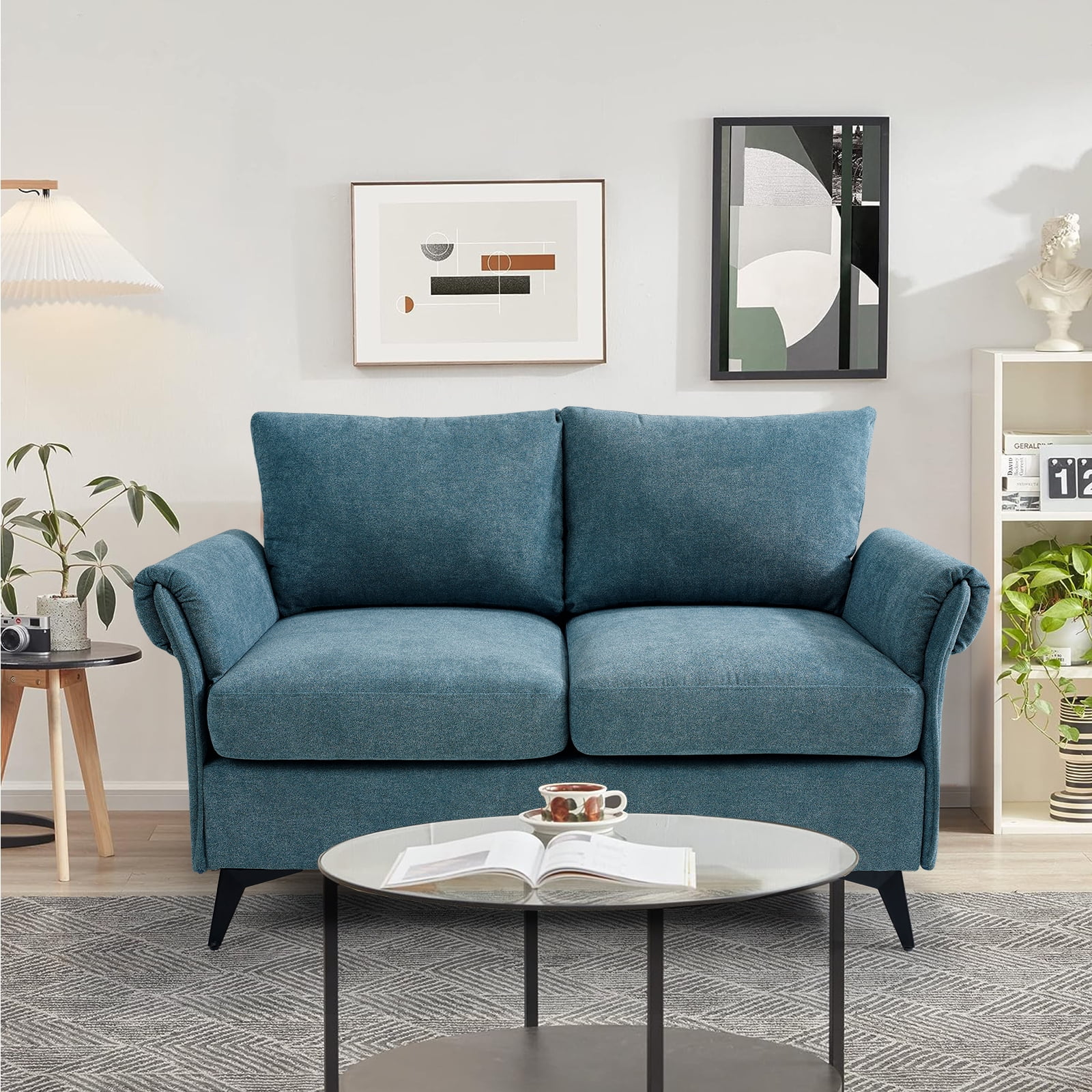 50" Small Couches for Small Spaces, Modern Sofa Loveseat for Living ...