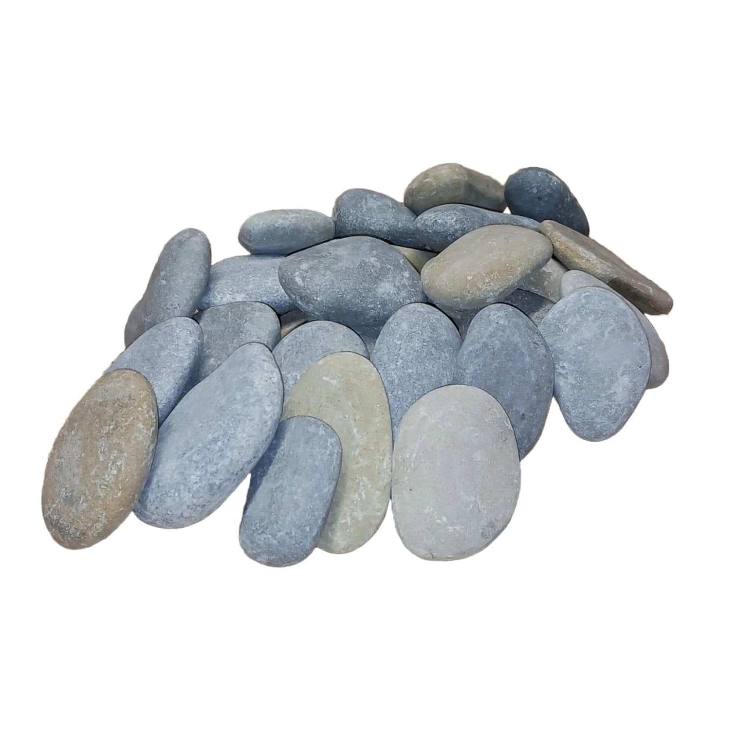 50 Smooth River Rocks for Painting – Flat Natural Stones, 2–4" Size ...