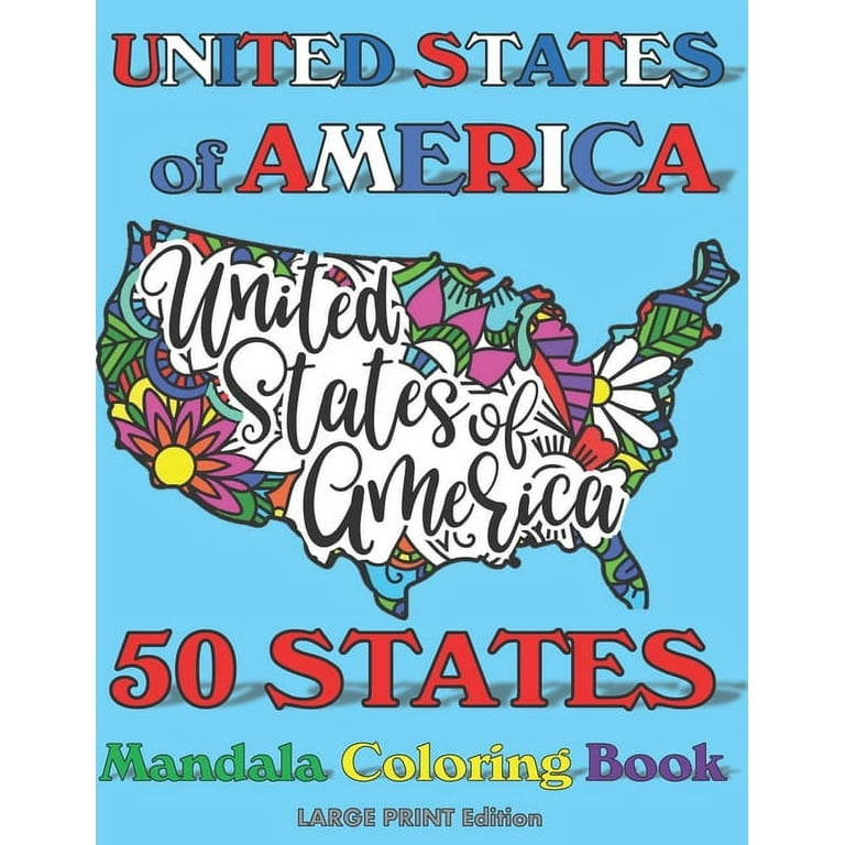 state coloring book for adults