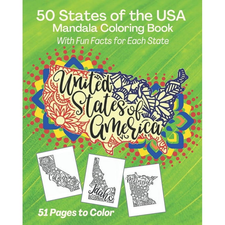 united states of america coloring book