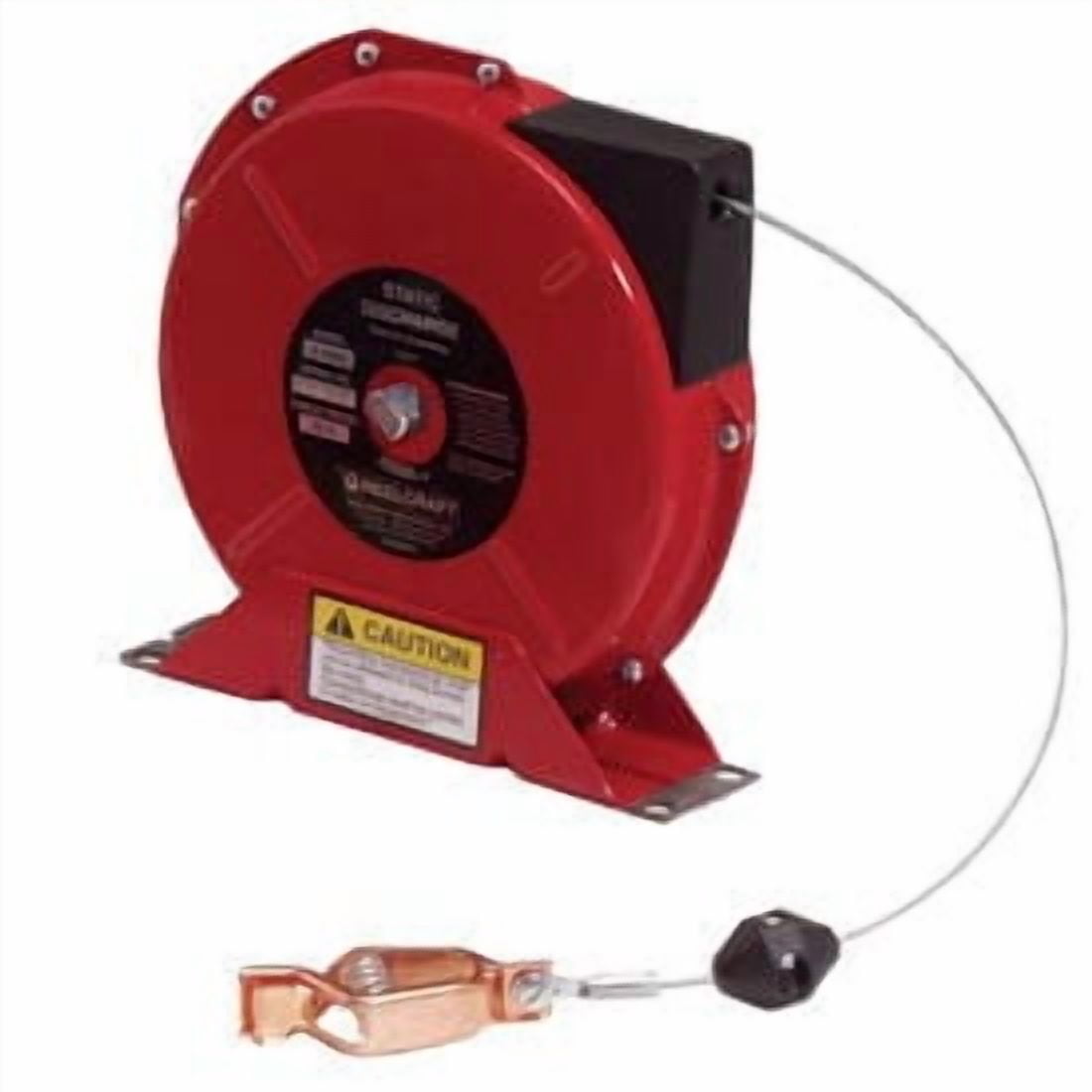 50' Static Discharge Grounding Reel Spring Retractable w/ Nylon Coated ...