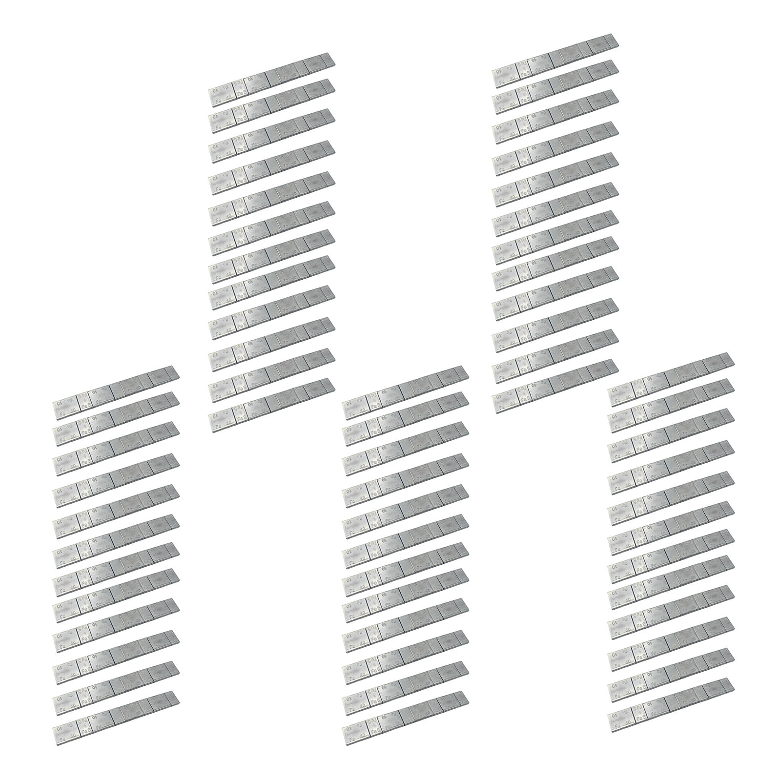 50 Strips Metal Wheel Hubs Balancing Blocks Tire Weight Balancers Wheel ...