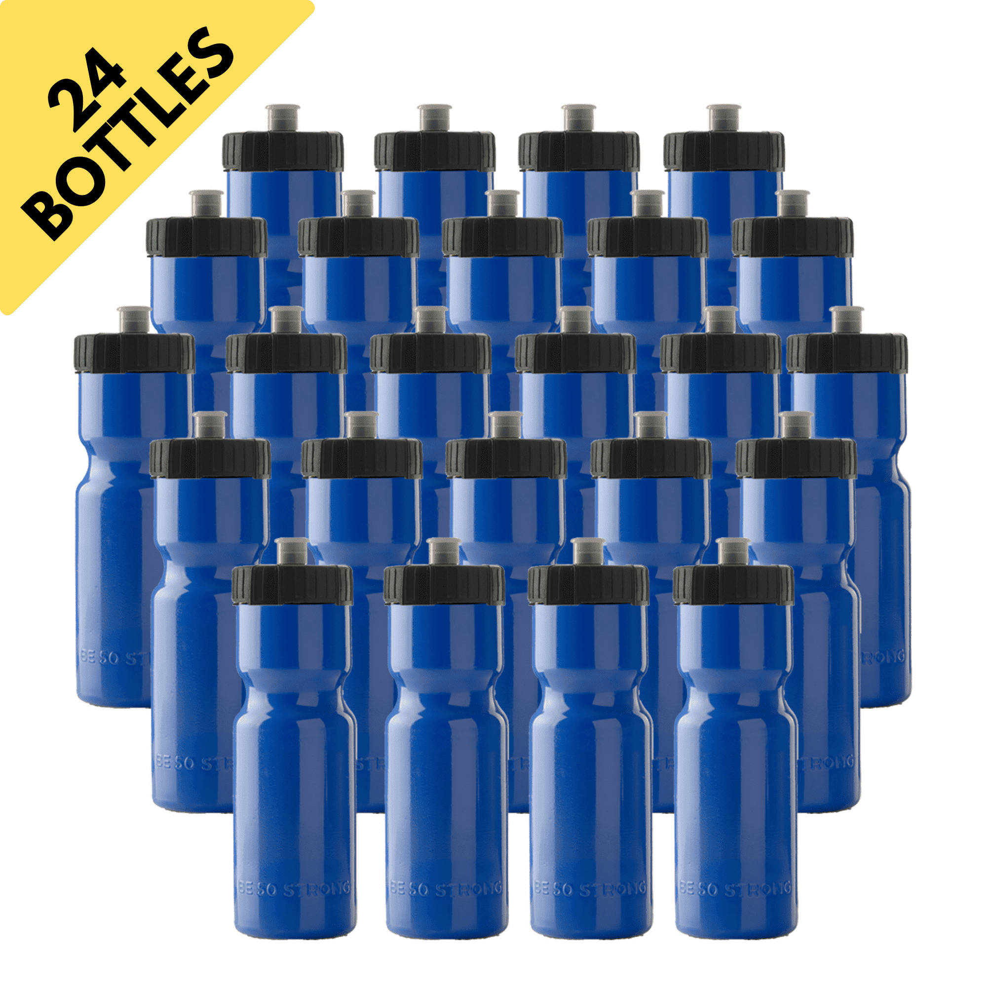 50 Strong 22 Oz Reusable Water Bottles, BPA-Free, Pull Top Cap, Blue ...