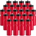 50 Strong 22 Oz Red Water Bottles, Bulk Pack, BPA-Free, Squeezable ...