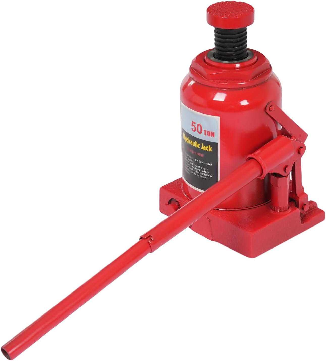 50 Ton Hydraulic Car Bottle Jack - Low Profile, Double Ram, Automotive ...