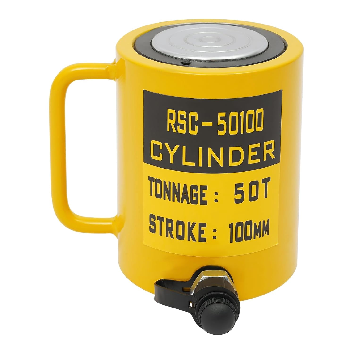 50 Tons Hydraulic Cylinder Jack 4in/100mm Stroke Solid Hydraulic Ram ...