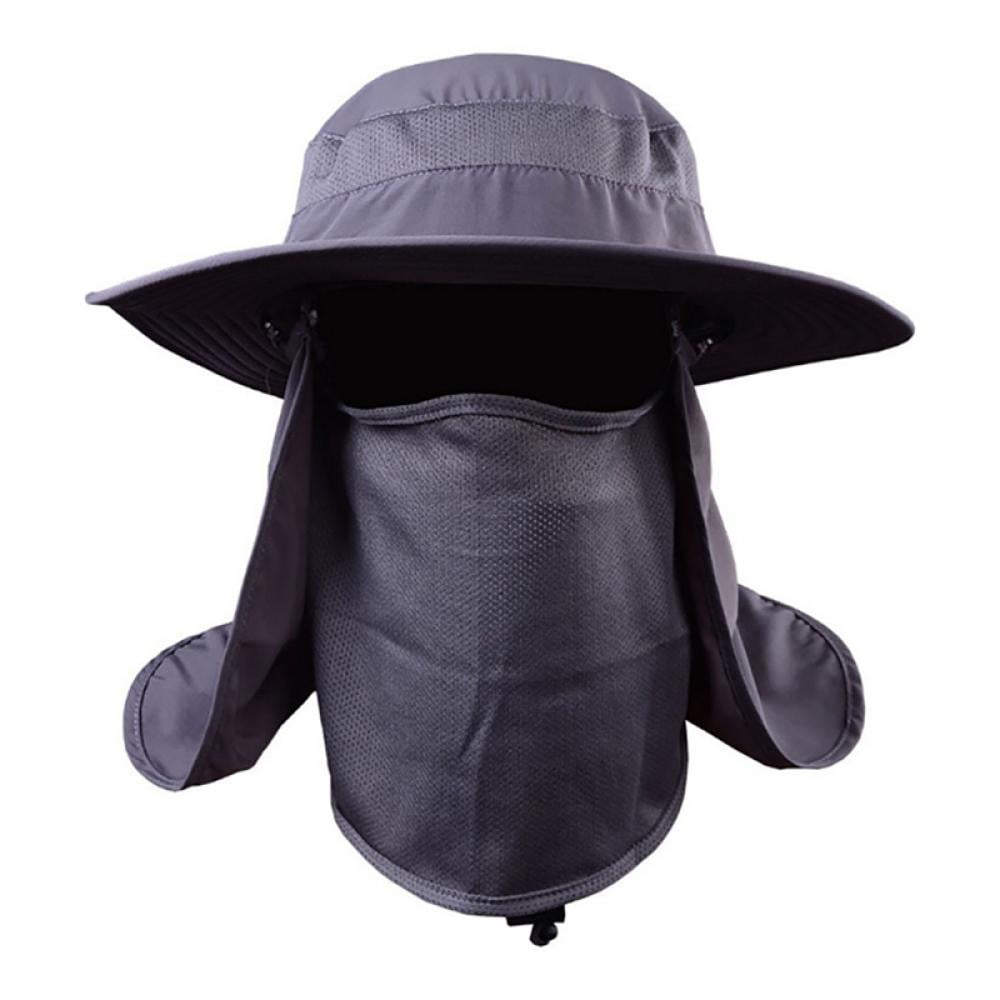 50+ UPF Fishing Cap with Ear Neck Flap Cover,Outdoor UV 360 Degree Face ...
