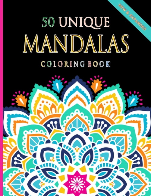 50 Unique Mandalas Coloring Book: A Big Mandala Coloring Book with ...
