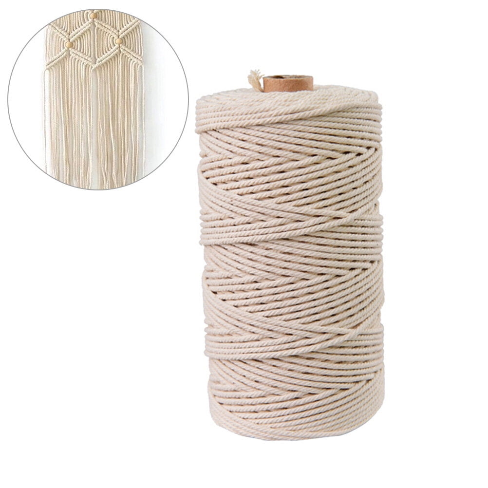 BESTOYARD Natural Cotton Rope for Handcraft Making Beige 1Pack 50M ...