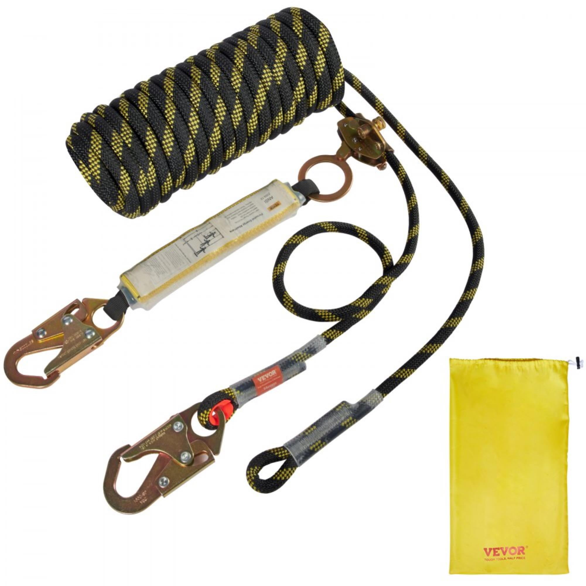 50' Vertical Lifeline Assembly - 0.55 Fall Protection Rope with 30 KN ...