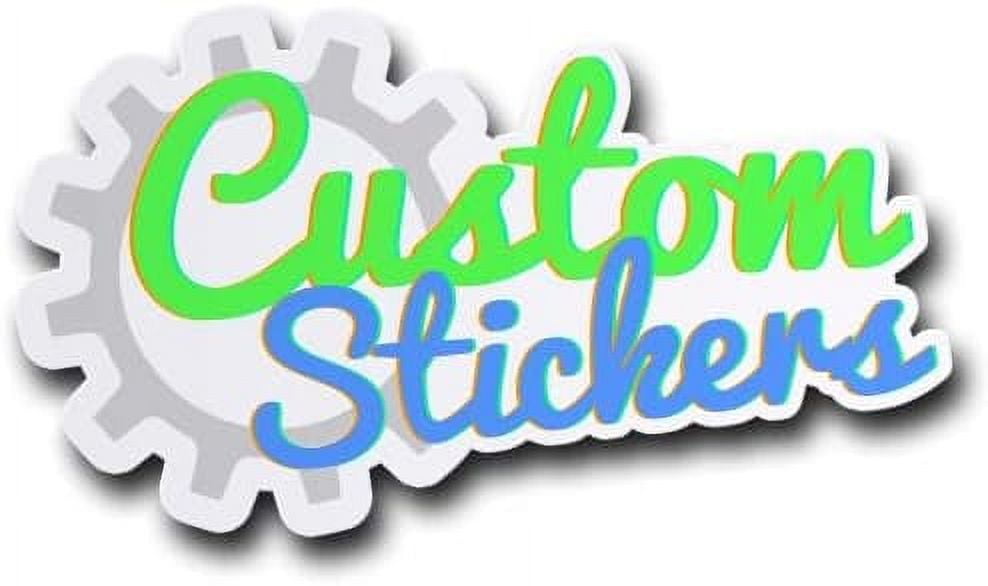 50 Vinyl Die-Cut Stickers - Upload Your Own Personalized Logo/Image ...