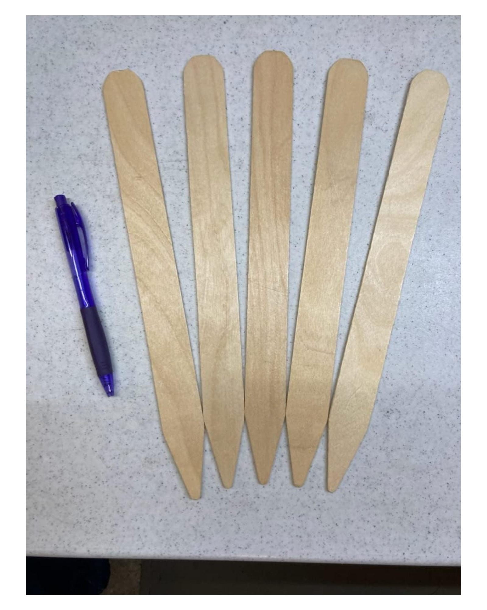 50 Wooden 12" L x 1-1/8" W, Plant Stake Labels for Field or containers ...