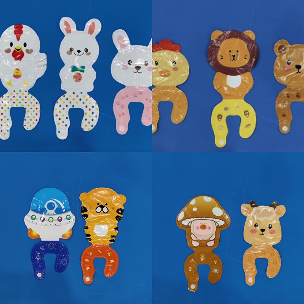 50 Wrist Balloons with Random Animal Patterns. They Have Self-sealing ...