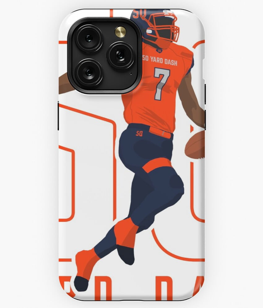 50 Yard Line Football Field Sports Fan Graphic Design A16670 Phone Case ...