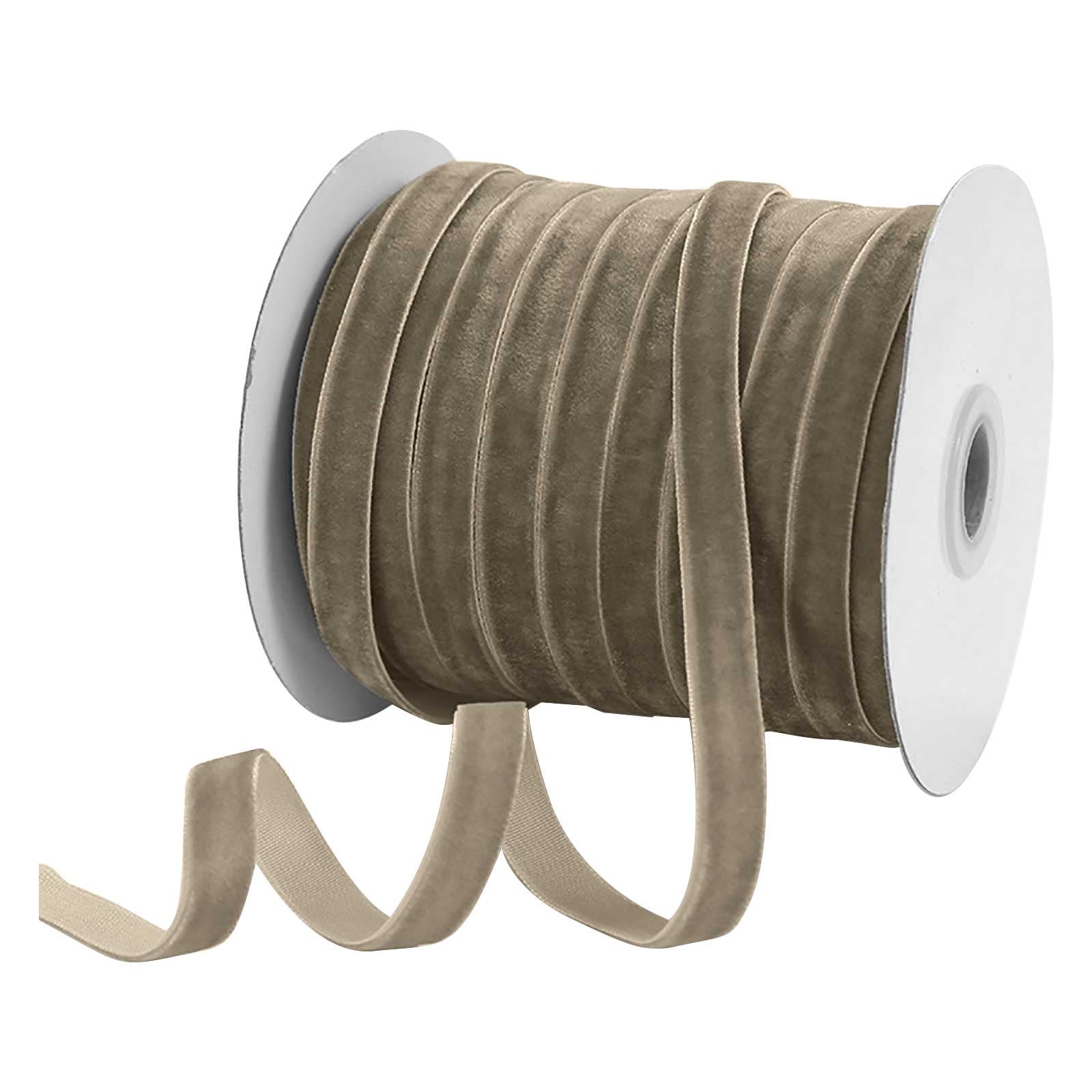 50 Yards 1cm Luxurious Velvet Ribbon for Crafting and Decoration, DIY ...