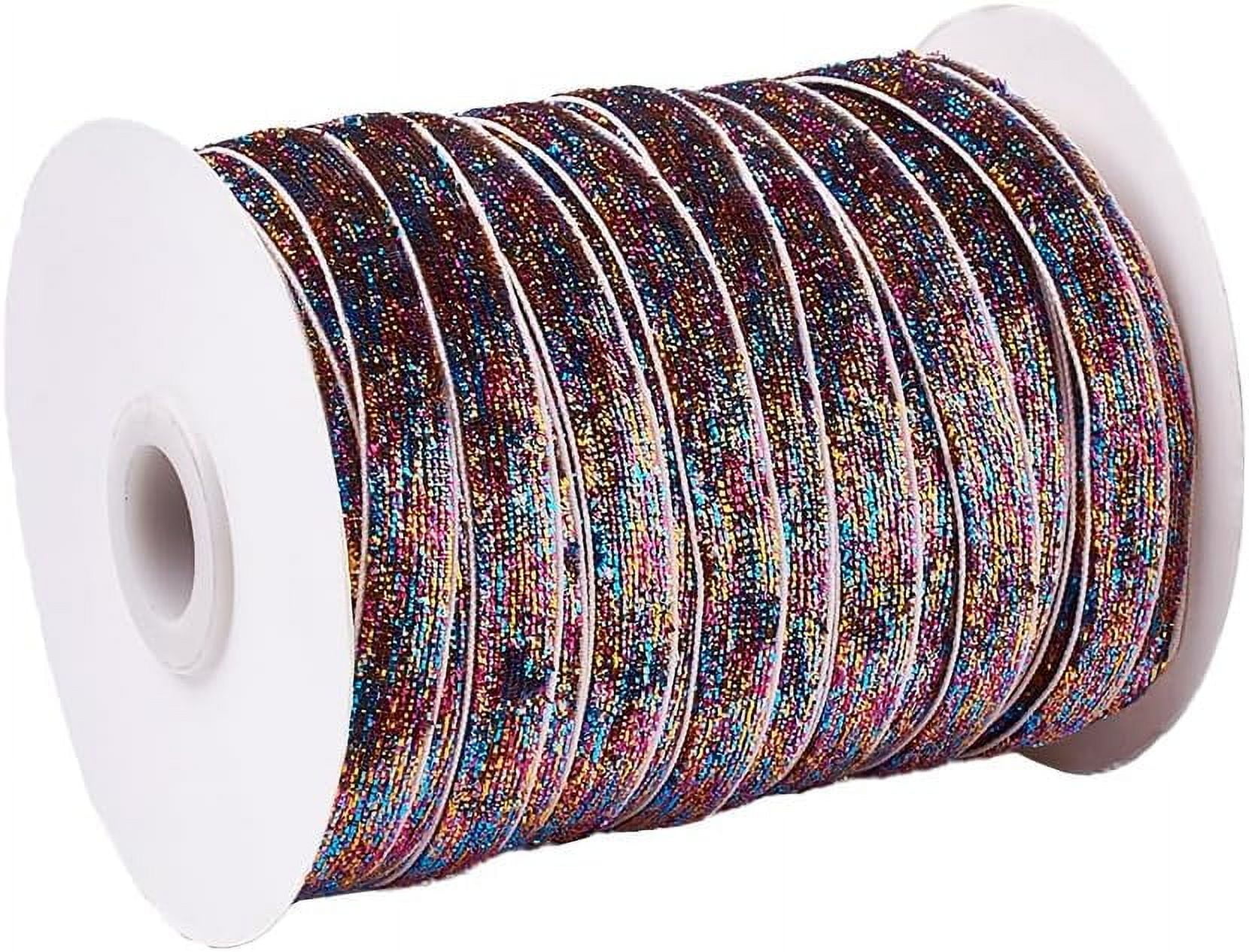 50 Yards 3/8 Inch Dark Red Sequin Ribbon Bling Trim Shiny Sparkly ...